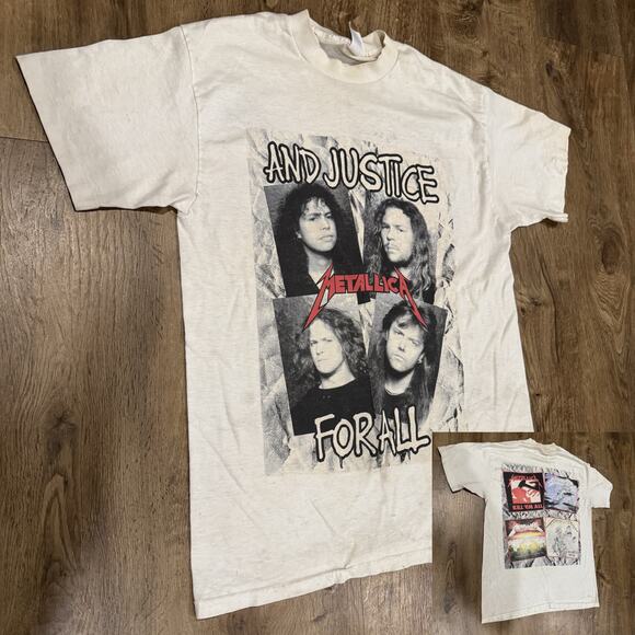 Unbranded | Shirts | Vintage Metallica And Justice For All T Shirt ...